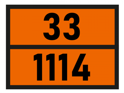 Buy Orange warning panel 33/1114 - 400x300mm, 1 pc per sheet - BOXLAB ...