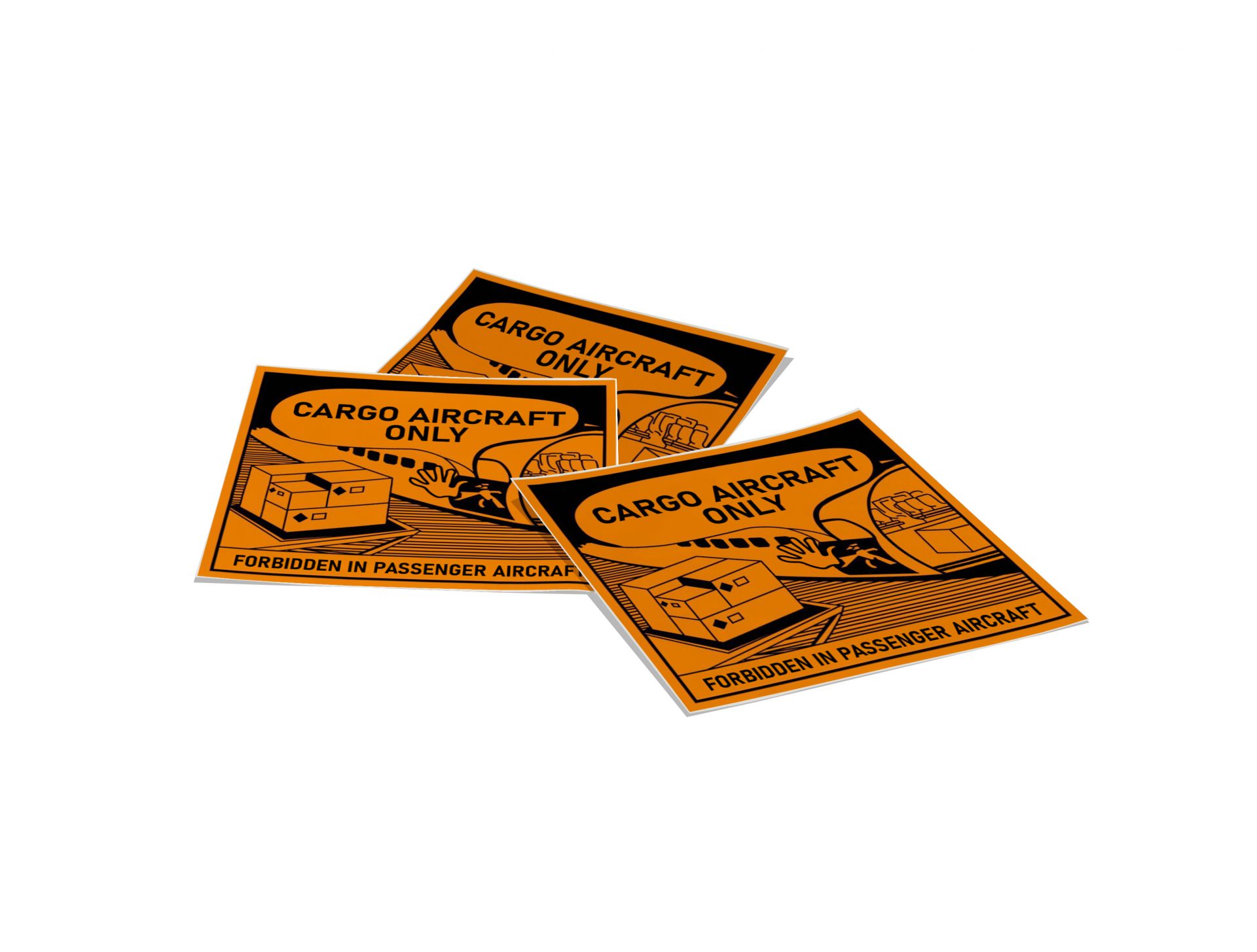 BOXLAB Services IATA Cargo Aircraft Only Label - High-Quality Labeling ...